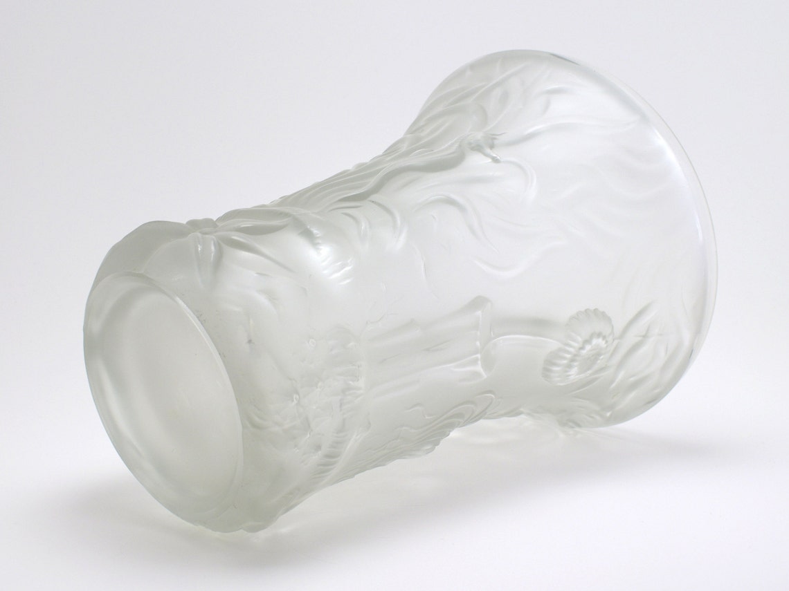 Czech Glass Vase Barolac Inwald, Marine Life, Designed by Rudolf ...