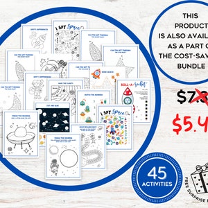 Roll A Rocket Game, Space Dice Game for Kids, Printable Space ...