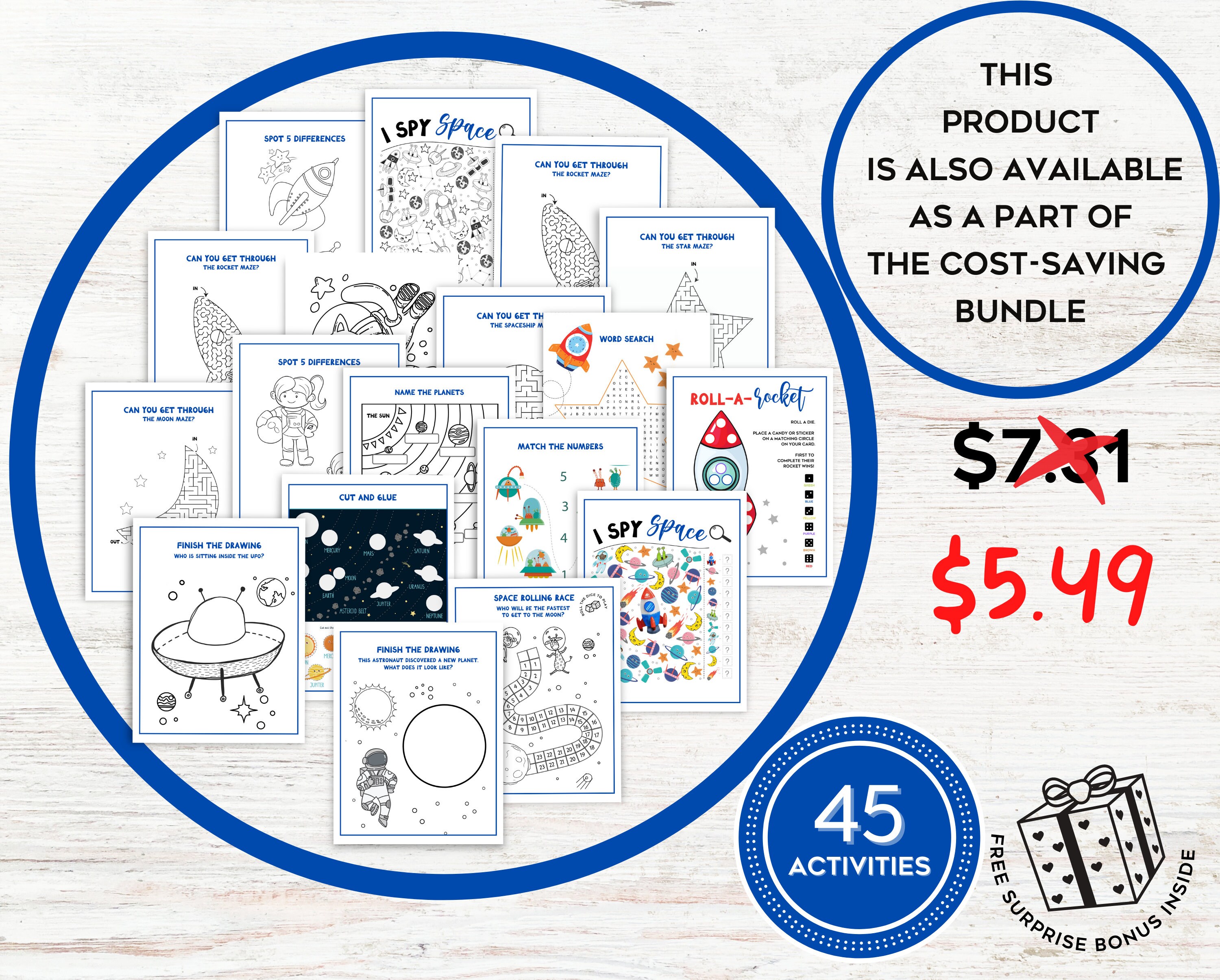 Roll A Rocket Game, Space Dice Game for Kids, Printable Space ...