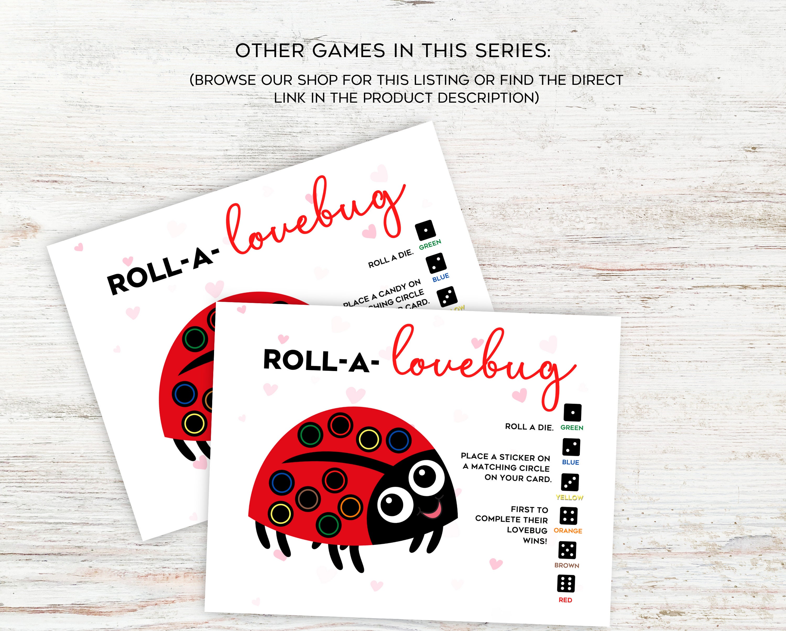 Roll A Heart Game, Printable Valentine's Games, Valentine's Games for ...