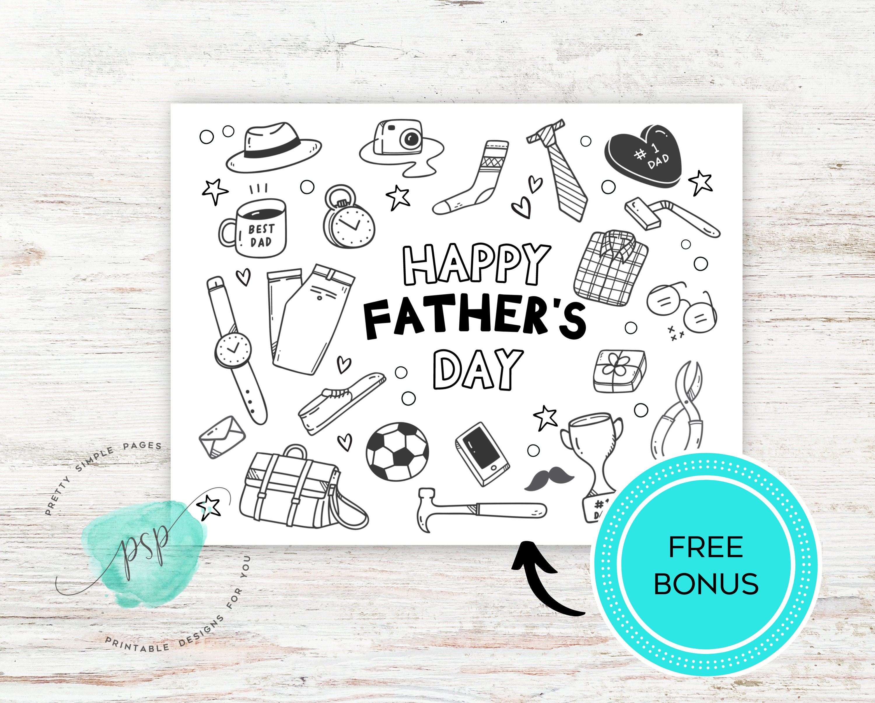 All About My Dad Printable, Father's Day Coloring Page, Father's Day ...