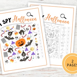 I Spy Halloween, Halloween Coloring Page, Halloween Activities for Kids ...