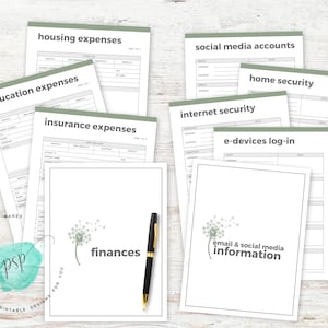 Fillable End of Life Planner, Beneficiary Info, Last Wishes Planner ...