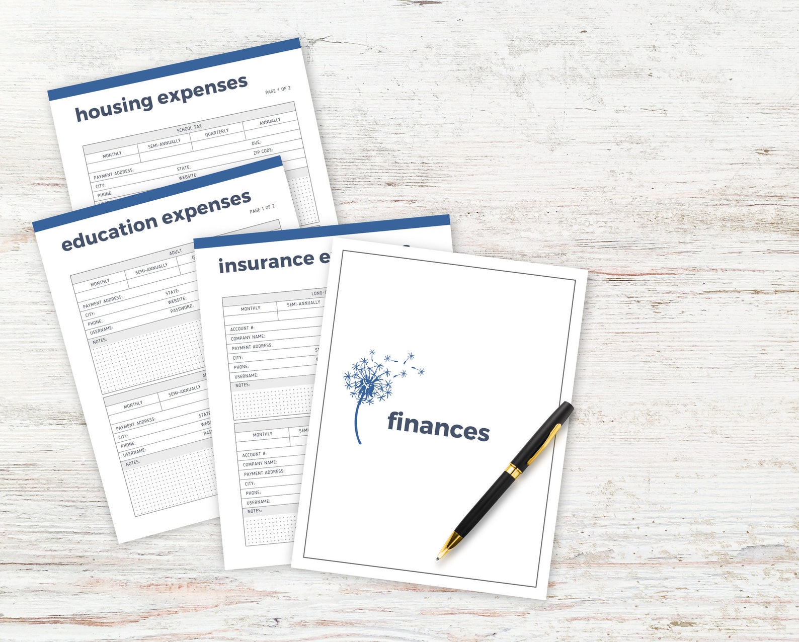End of Life Planner Printable Beneficiary Info Last Wishes - Etsy