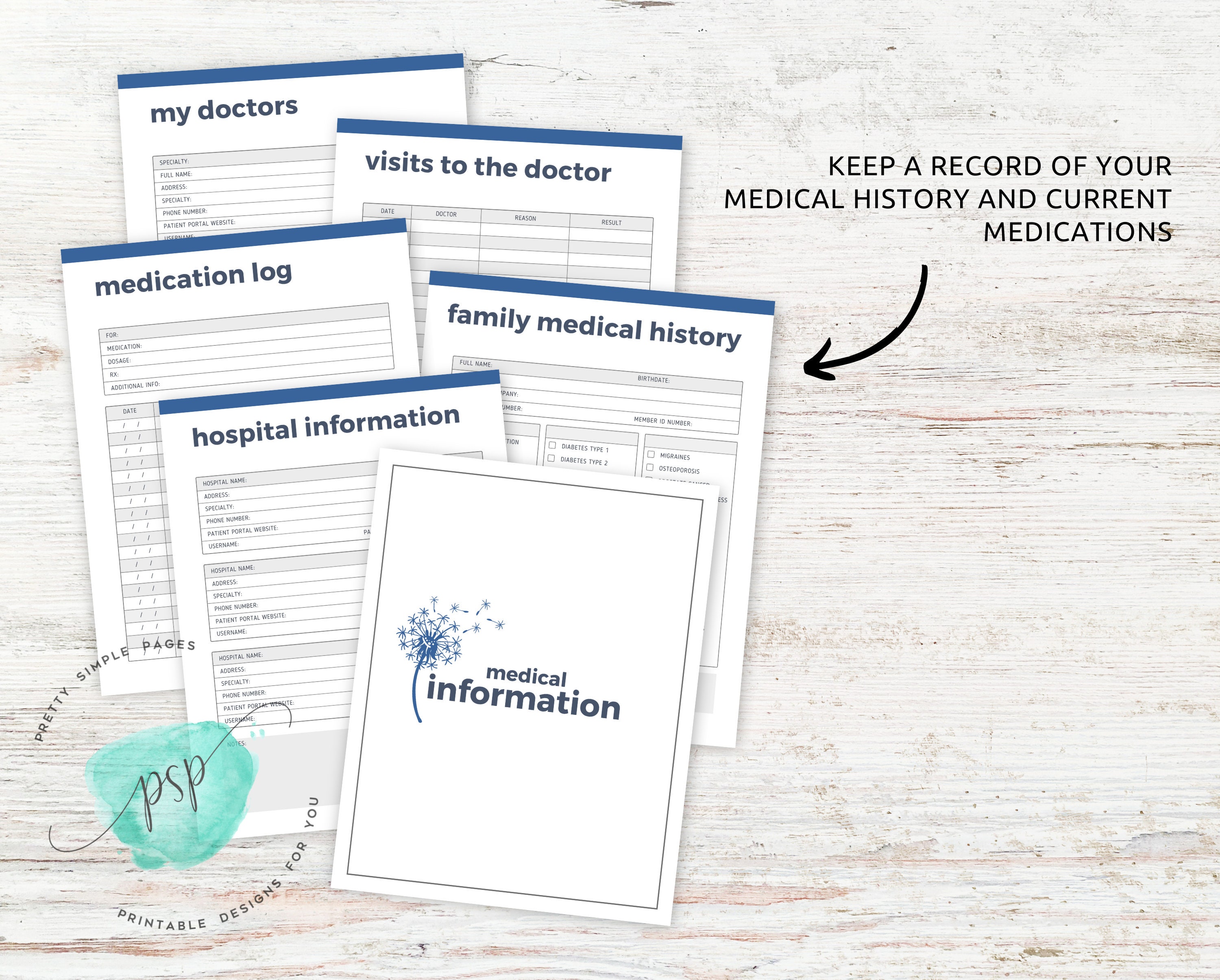 End of Life Planner Printable, Beneficiary Info, Last Wishes Planner ...