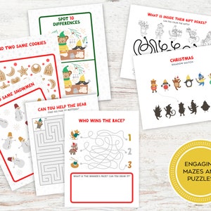 Christmas Games Activities Printable, Christmas Coloring, Letter to ...