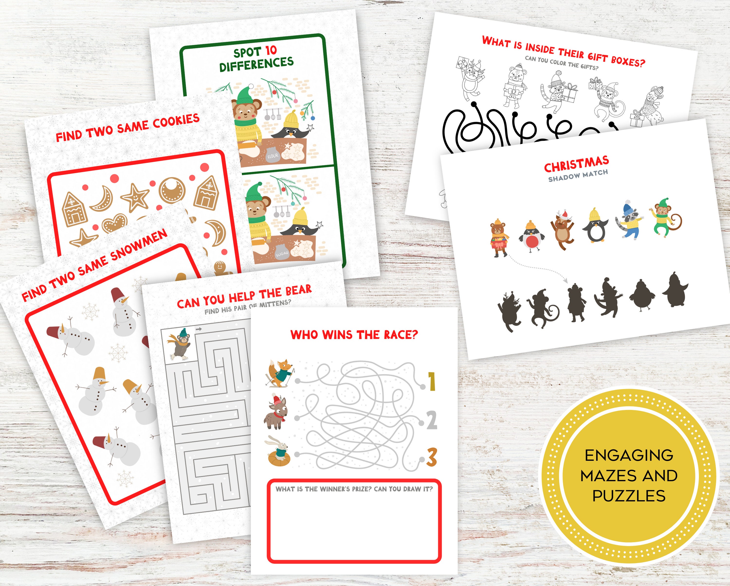 Christmas Games Activities Printable, Christmas Coloring, Letter to ...