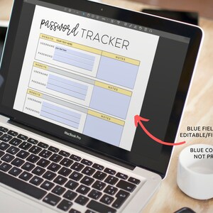 Editable Fillable Password Tracker Password Log Password | Etsy Canada