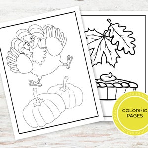 Printable Thanksgiving Activity Bundle, Thanksgiving Games for Kids ...