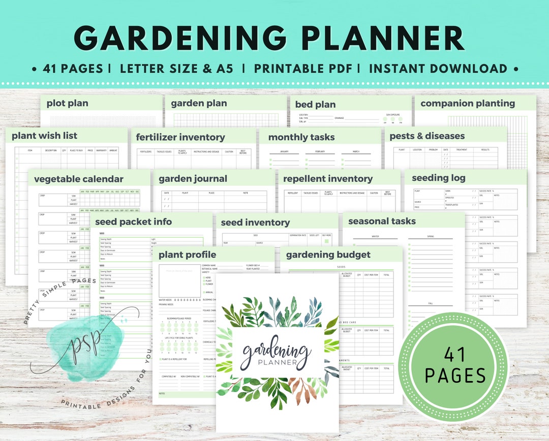 Garden Planner Printable, Gardening Log, Garden Journal, Gardening ...