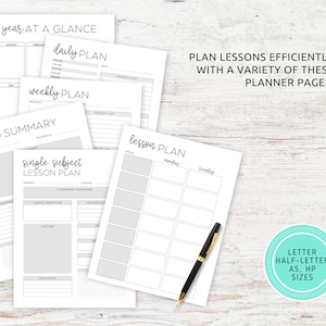 Teacher Planner 2022-2023 Printable Lesson Planner Teaching - Etsy