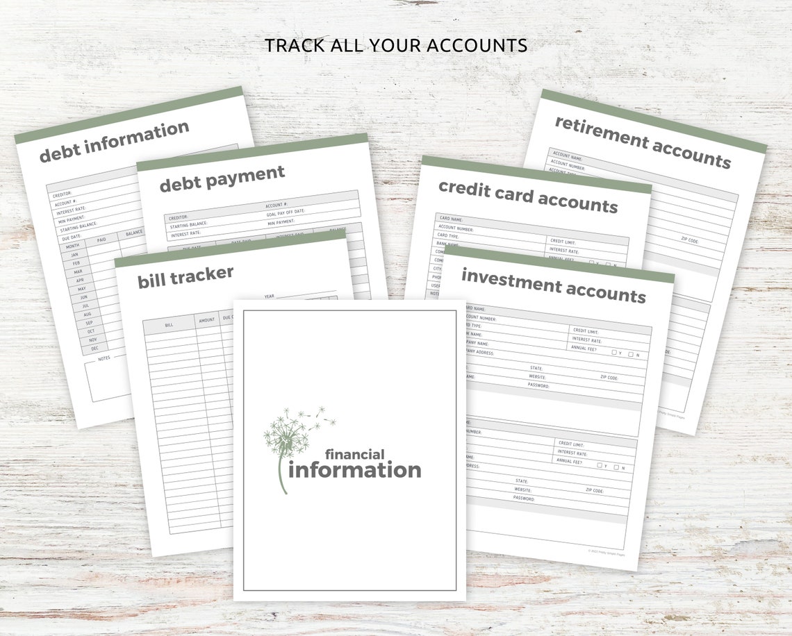 Fillable End of Life Planner Beneficiary Info Last Wishes - Etsy