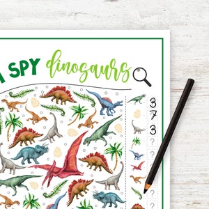 I Spy Dinosaurs, Dinosaur Activities for Kids, I Spy Games, Dinosaur ...