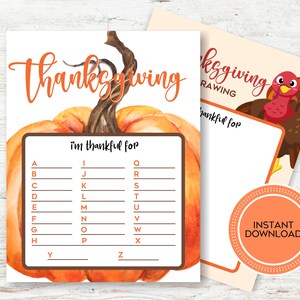 Printable Thanksgiving Activity Bundle, Thanksgiving Games for Kids ...