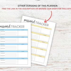 Editable Fillable Password Tracker Password Log Password | Etsy