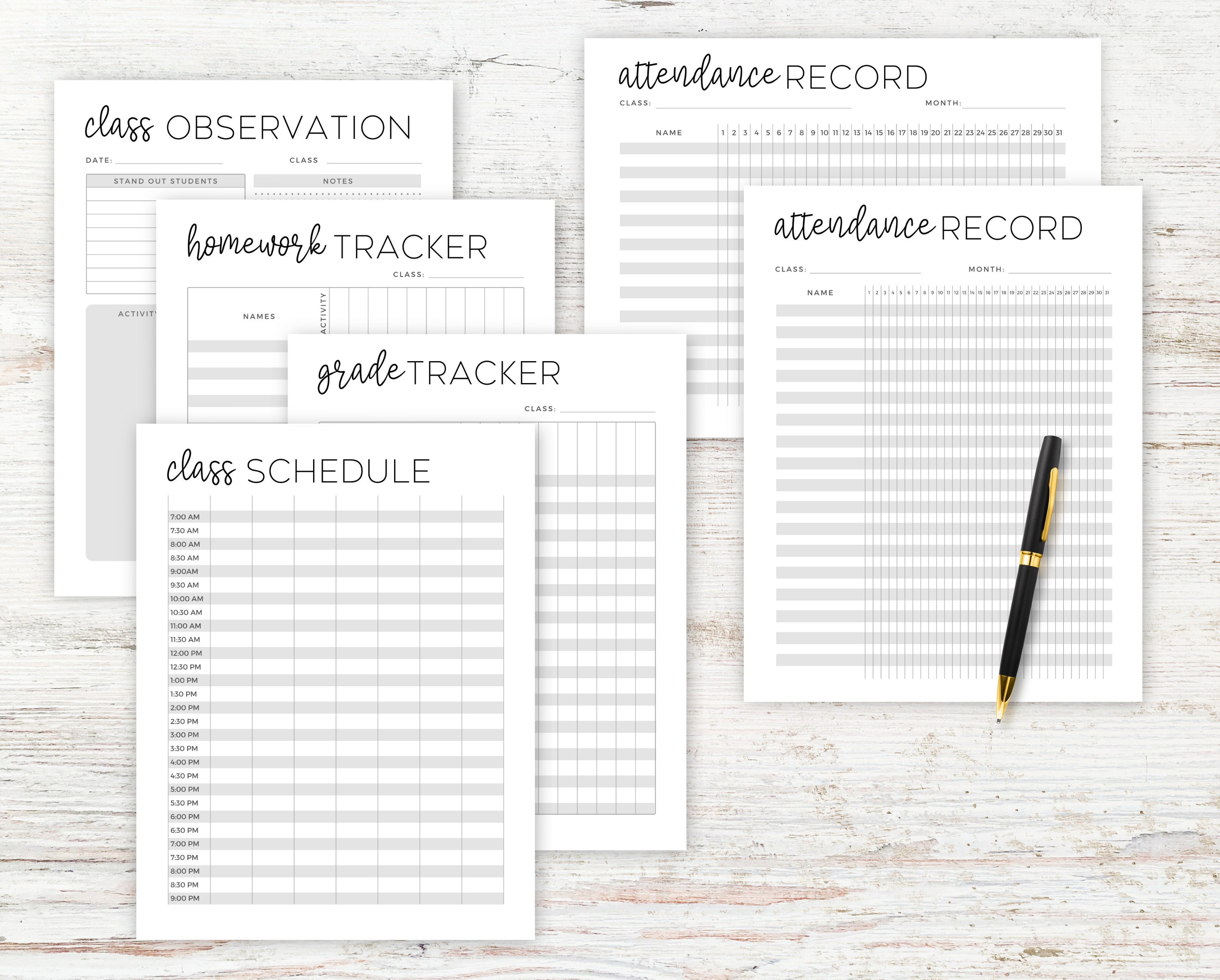 Teacher Planner Fillable PDF Editable Lesson Planner - Etsy