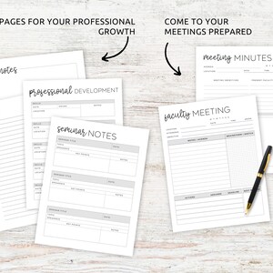 Teacher Planner 2022-2023 Printable Lesson Planner Teaching - Etsy
