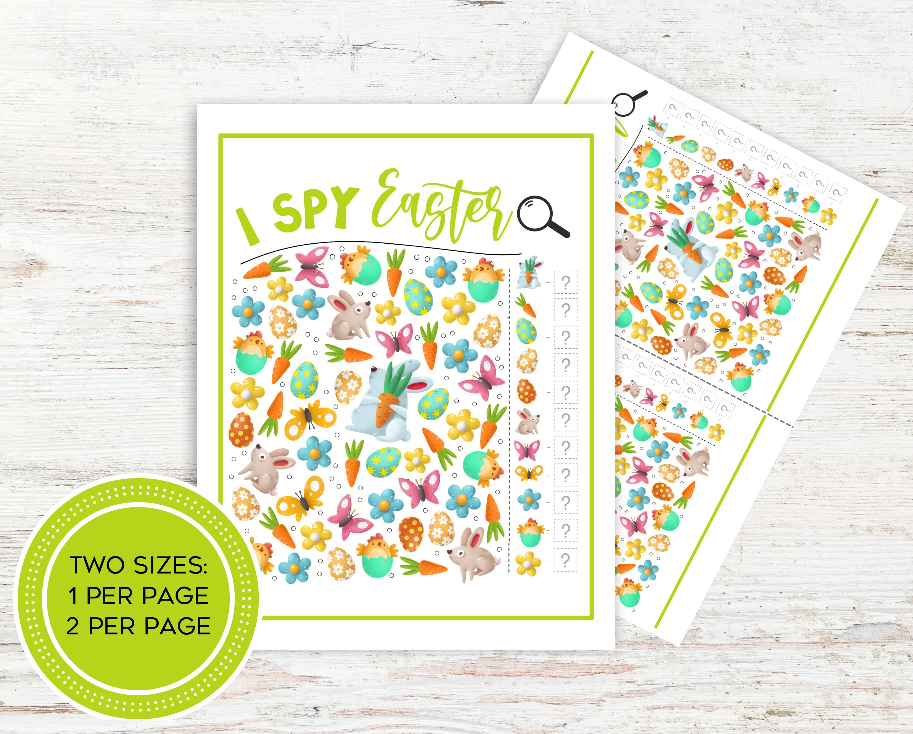 I Spy Easter, Easter Coloring Page, Easter Activities for Kids, I Spy ...