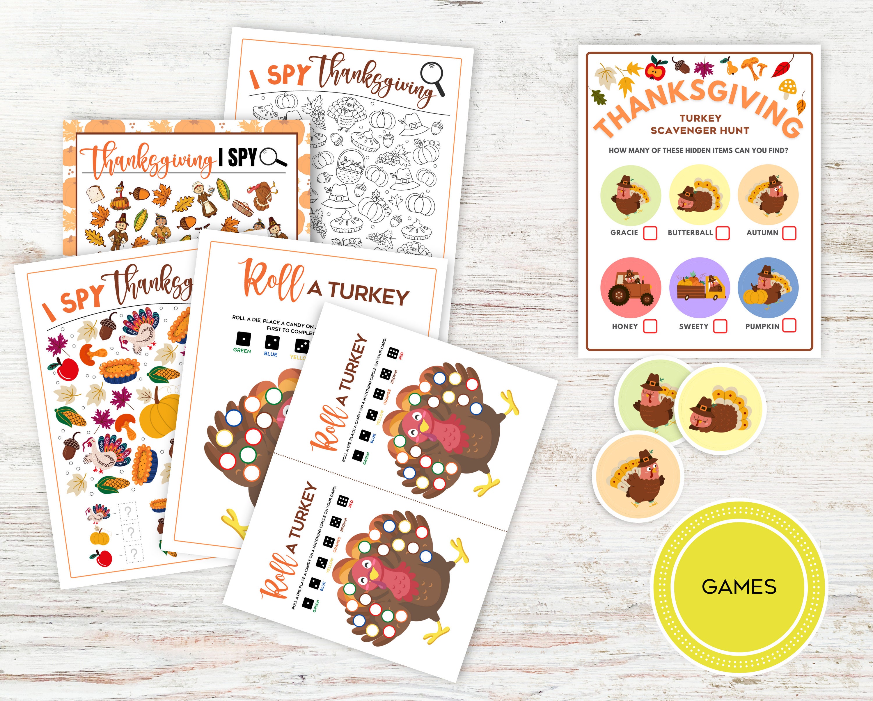Thanksgiving Activities, Games for Kids, Roll a Turkey, Thanksgiving ...