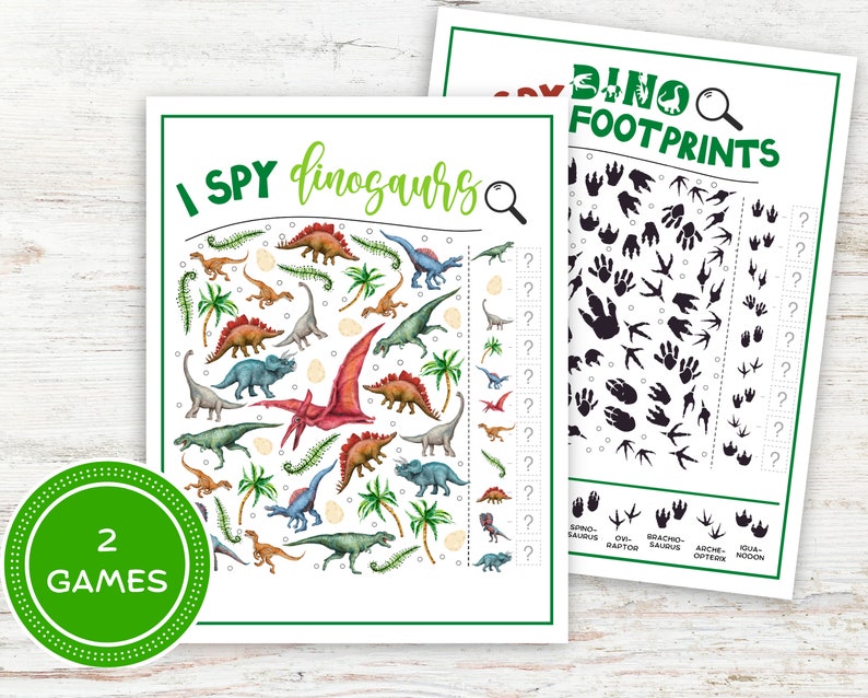I Spy Dinosaurs Dinosaur Activities for Kids I Spy Games | Etsy