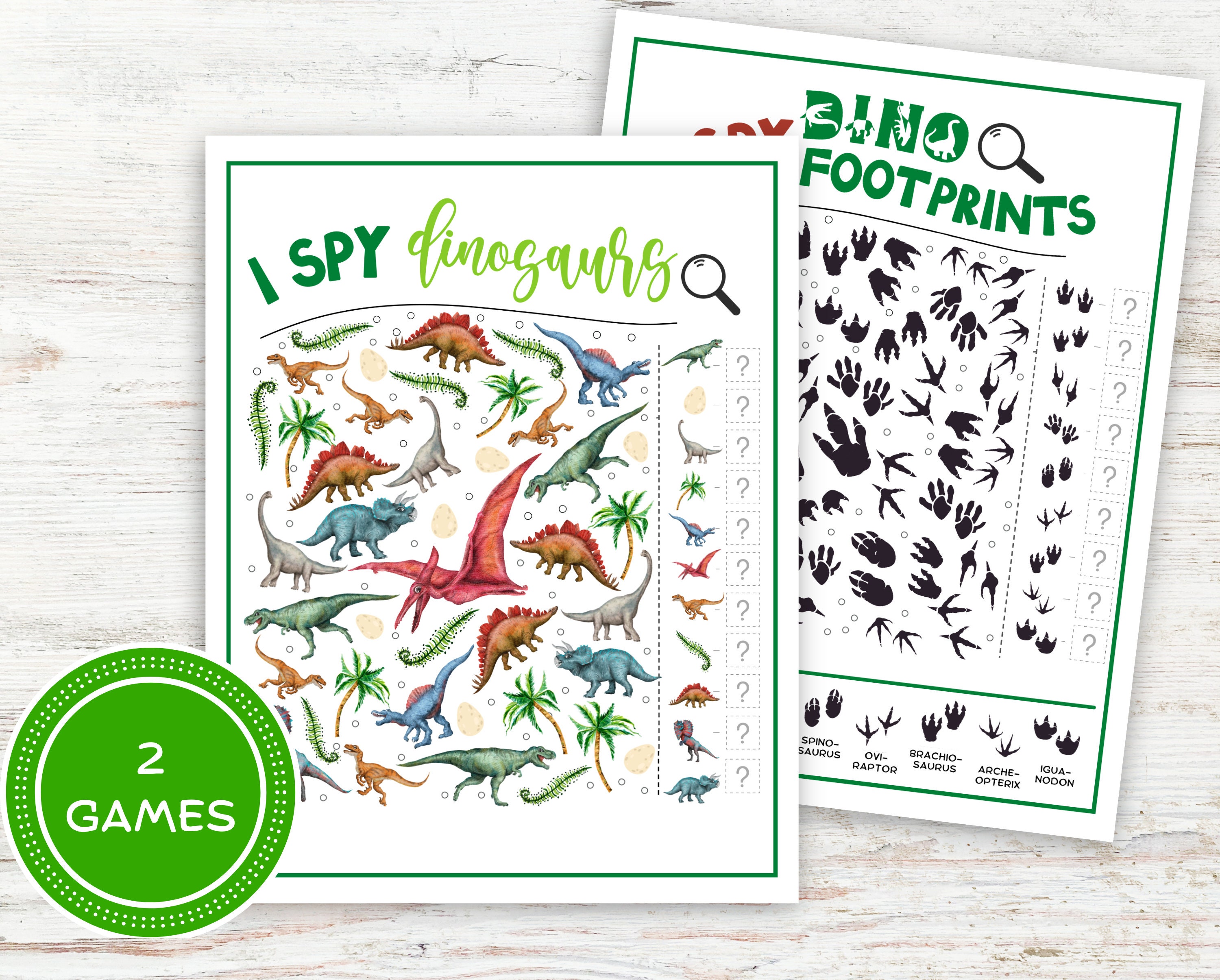I Spy Dinosaurs Dinosaur Activities for Kids I Spy Games - Etsy