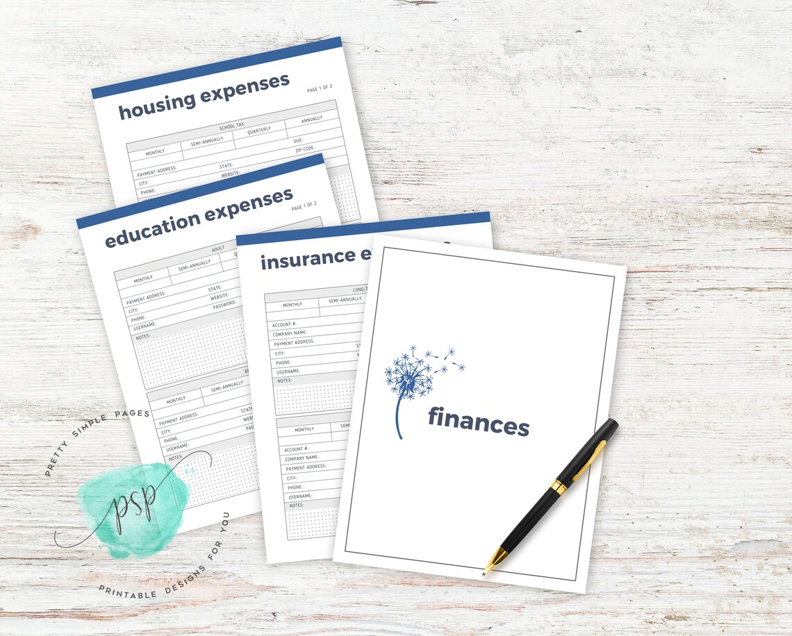 End of Life Planner Printable, Beneficiary Info, Last Wishes Planner ...