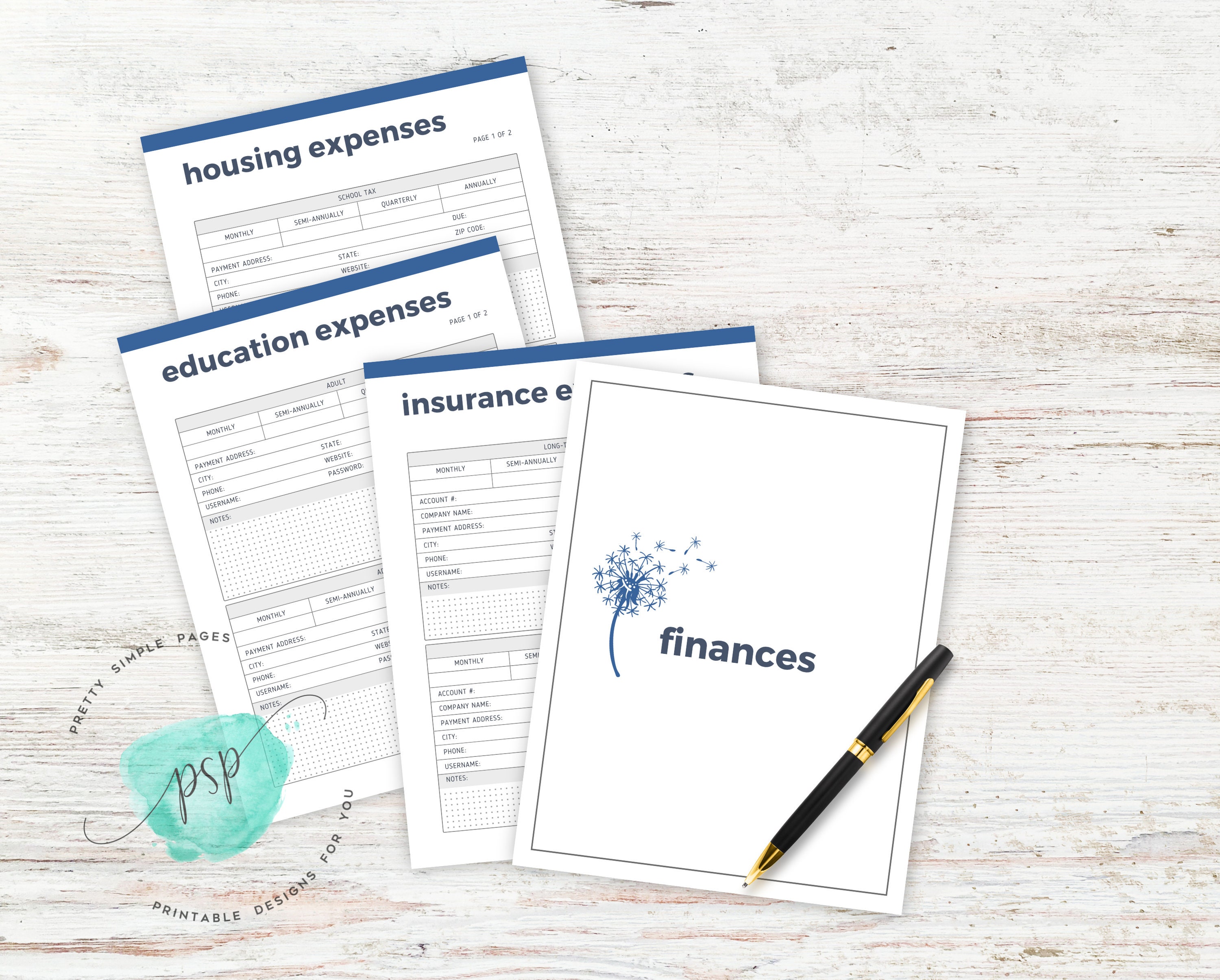 End of Life Planner Printable, Beneficiary Info, Last Wishes Planner ...