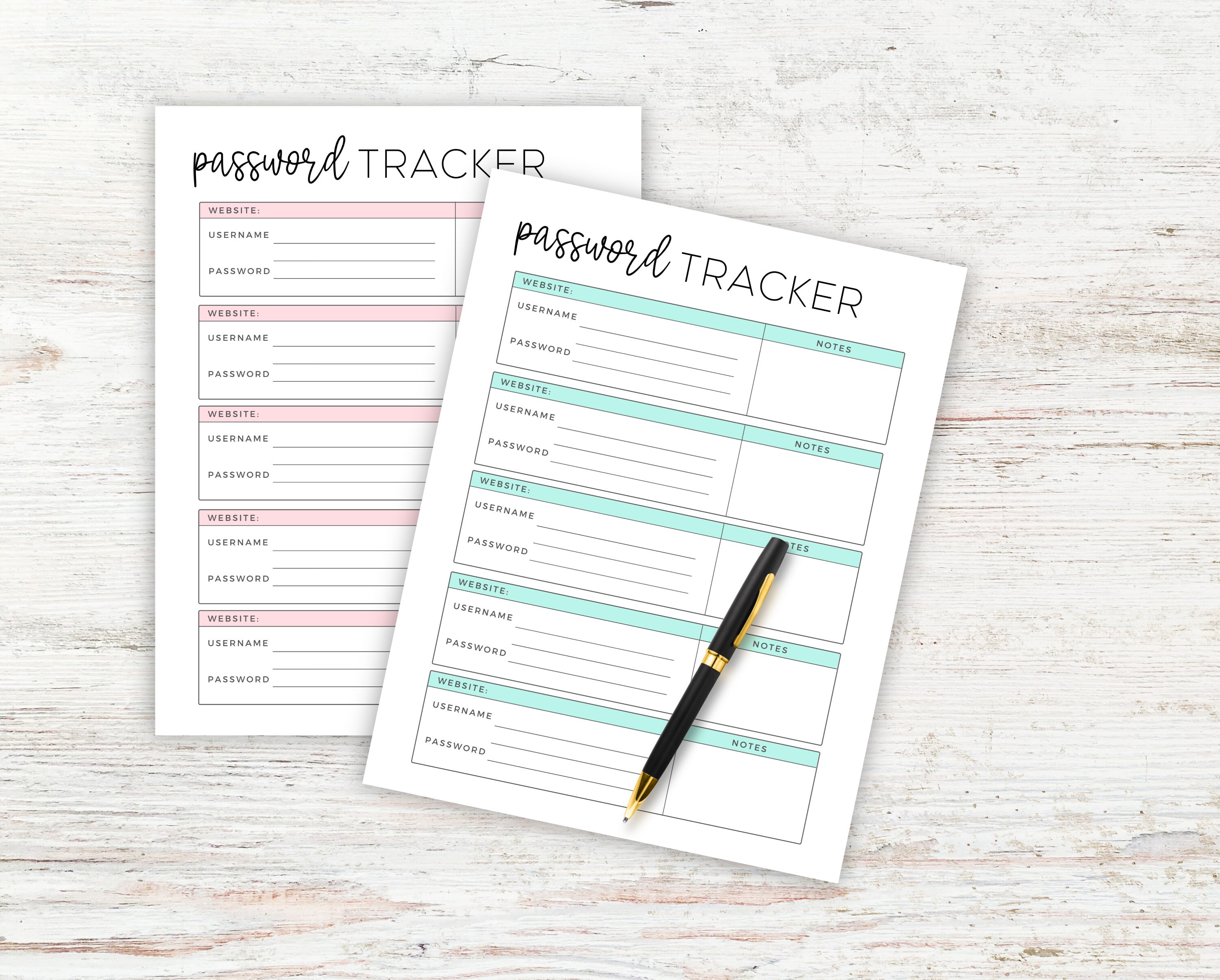 Editable Fillable Password Tracker Password Log Password | Etsy