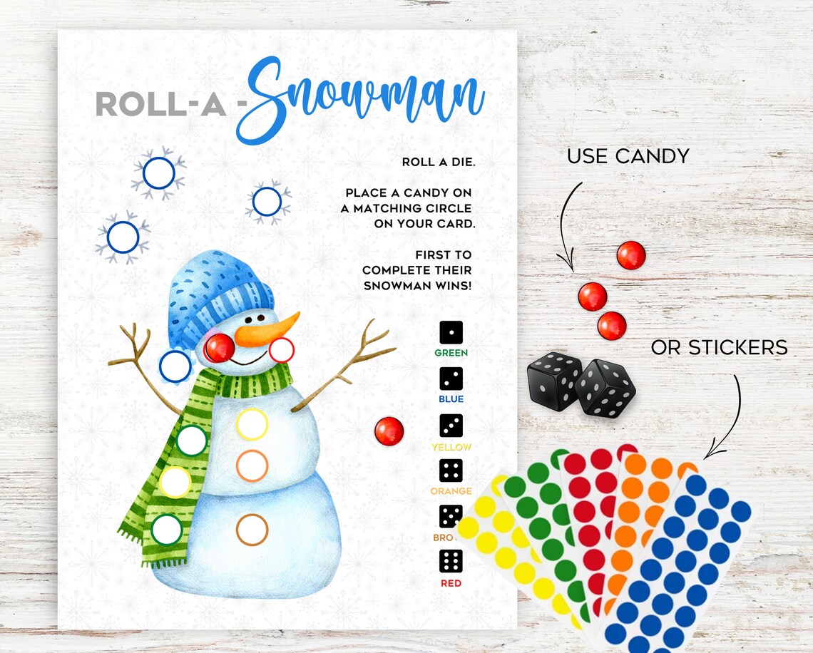 Holiday Dice Game Bundle Roll A Tree Christmas Game Roll A - Etsy