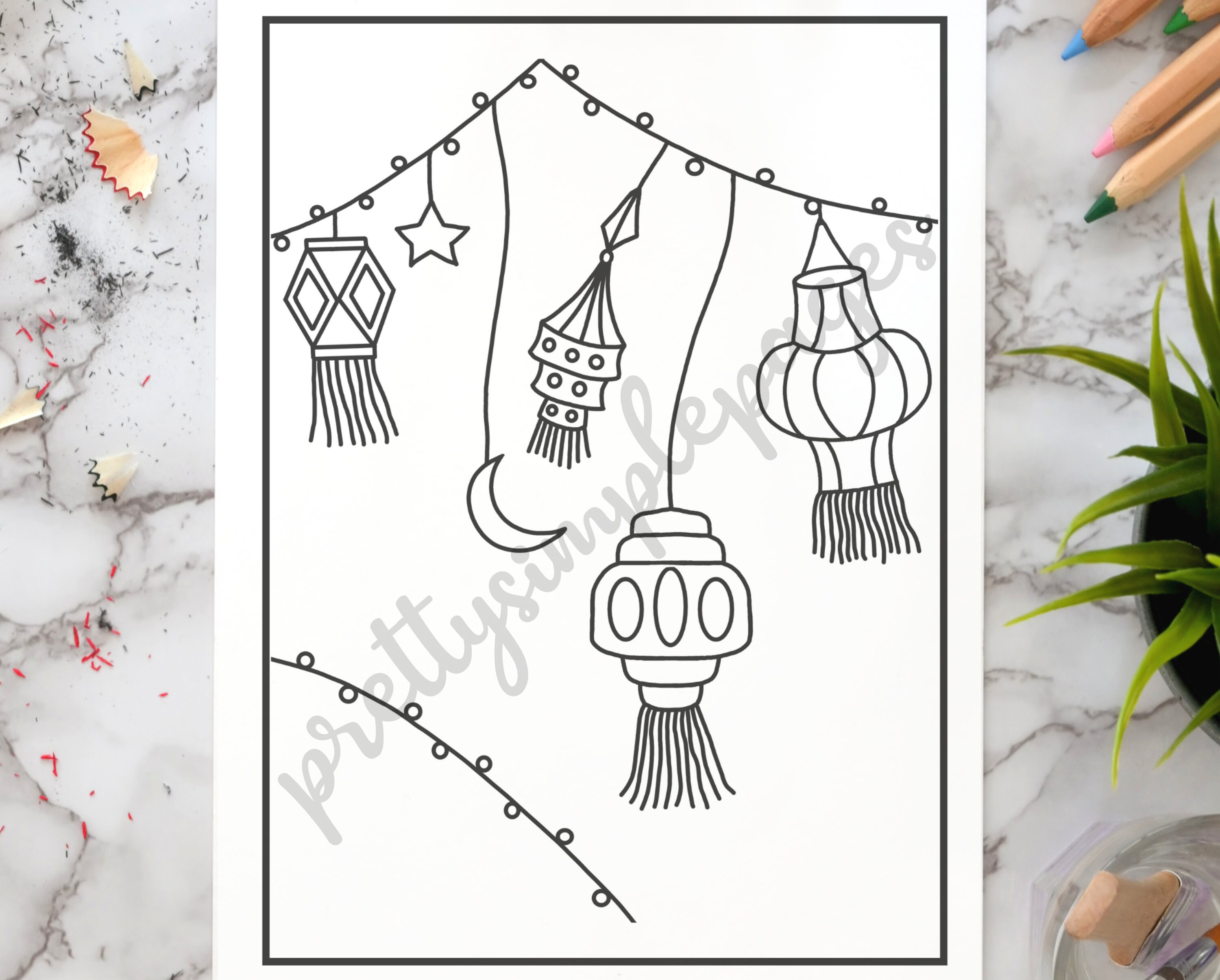 Diwali Coloring Pages, Diwali Gift for Kids, Diwali Craft, Diwali ...