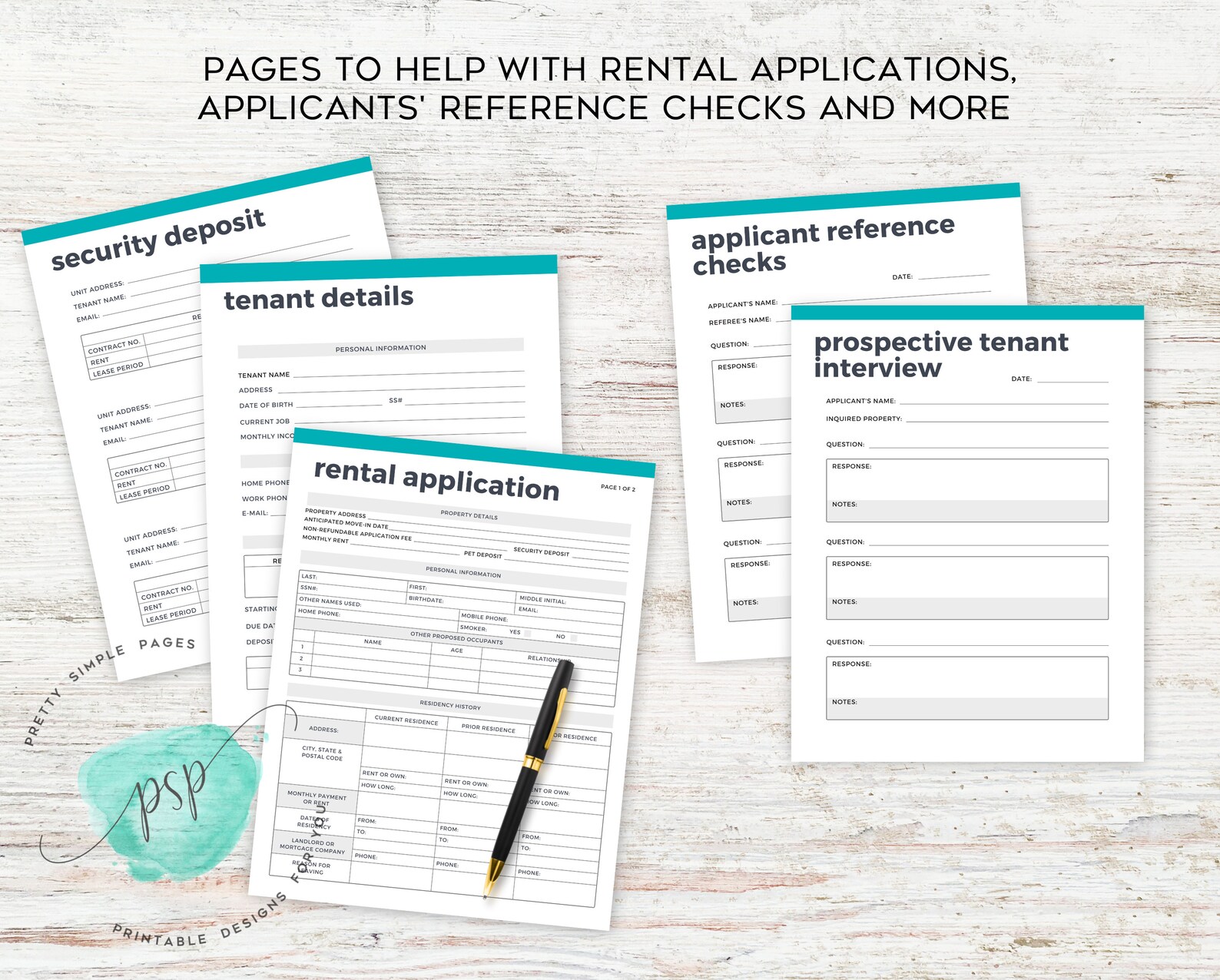Rental Property Management Planner, Editable Rental Property Planner ...