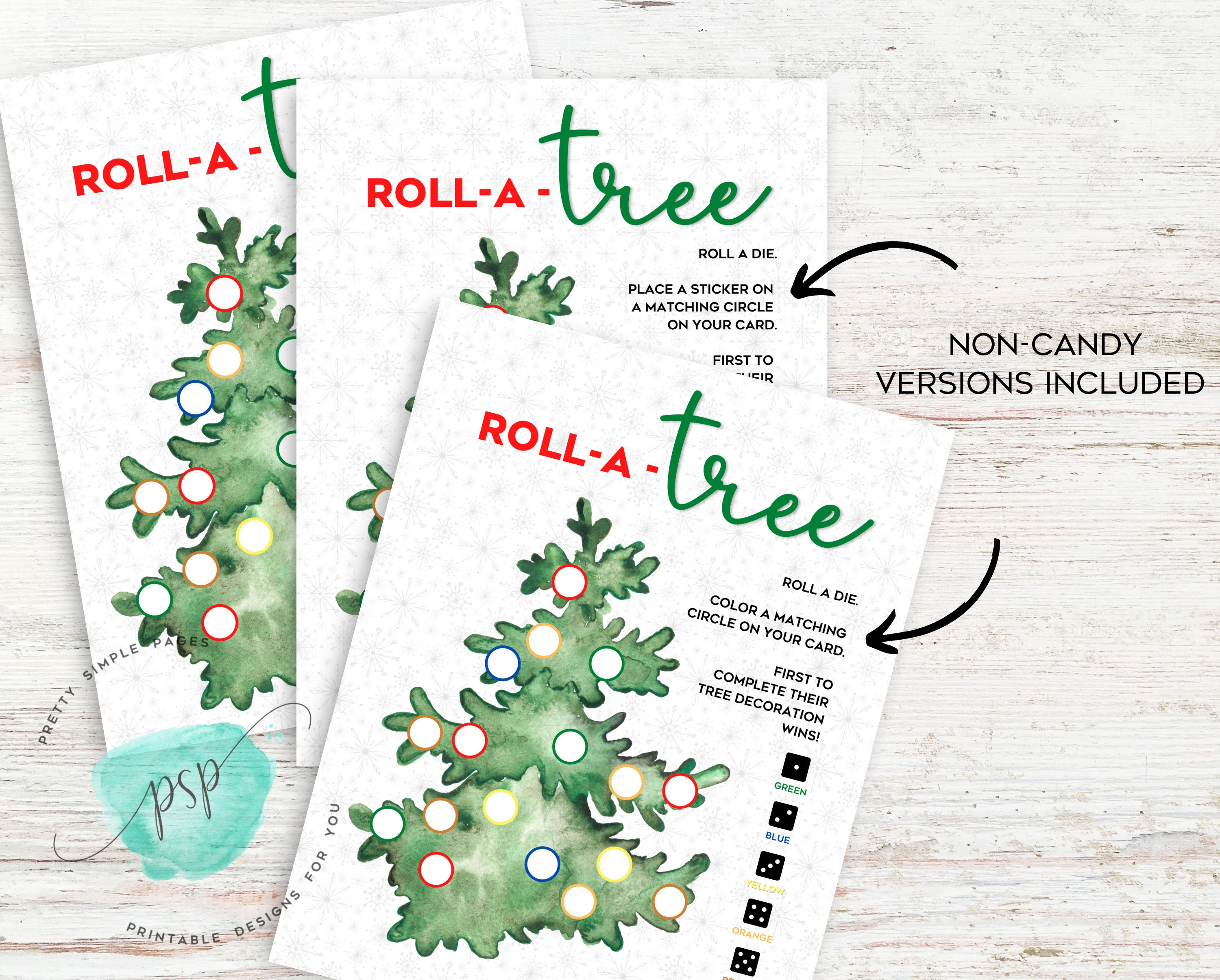 Roll A Tree Christmas Game Printable Christmas Games Roll A - Etsy Canada