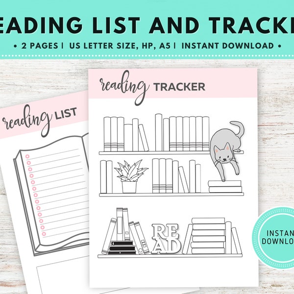 Bookshelf List - Etsy