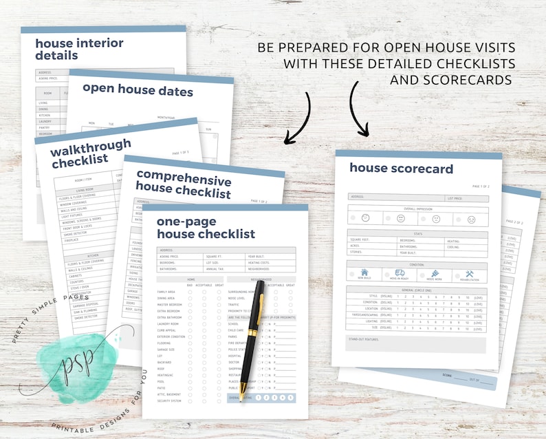 Editable Home Buying Planner, House Hunting Checklist, Home Buying ...
