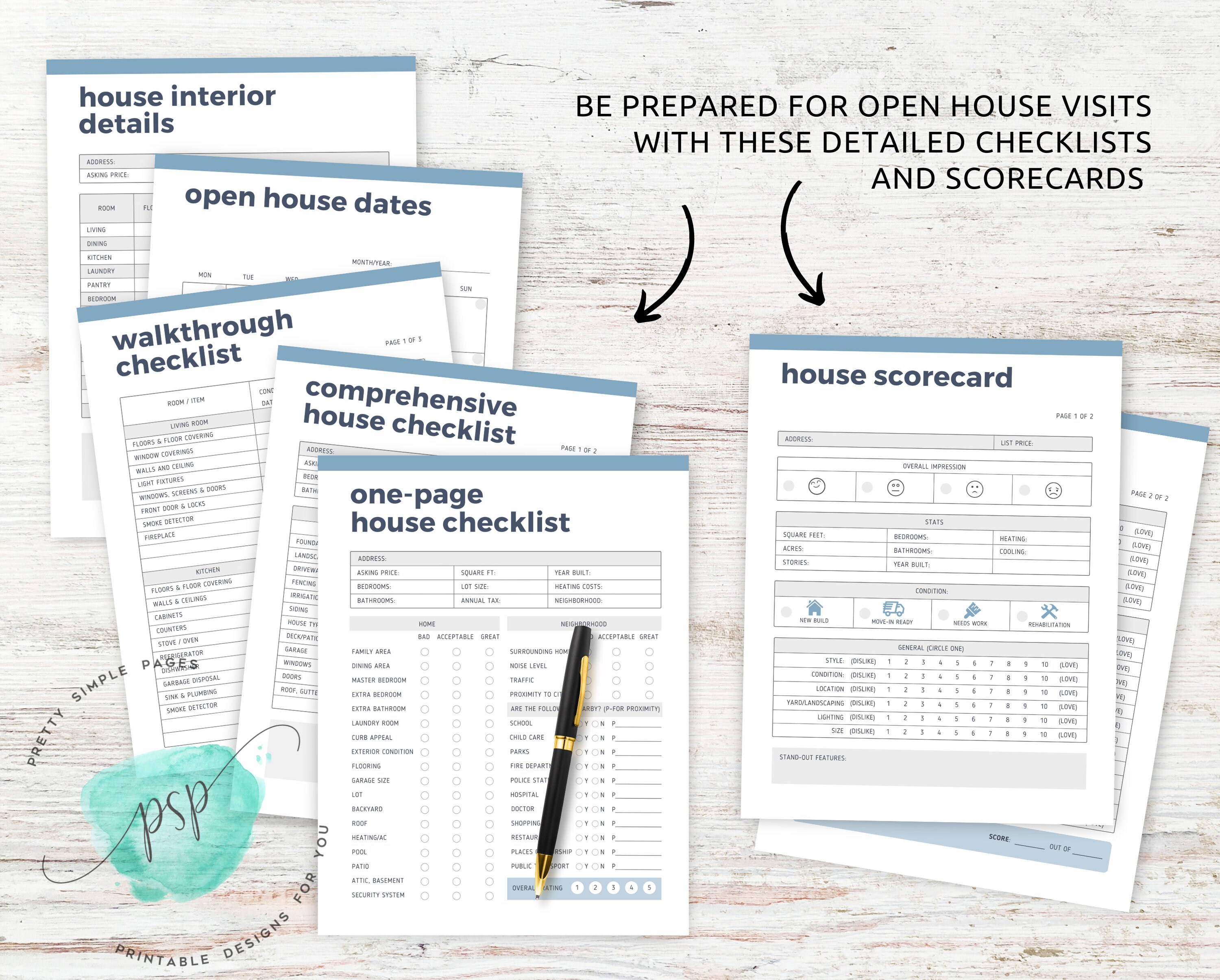 Editable Home Buying Planner, House Hunting Checklist, Home Buying ...
