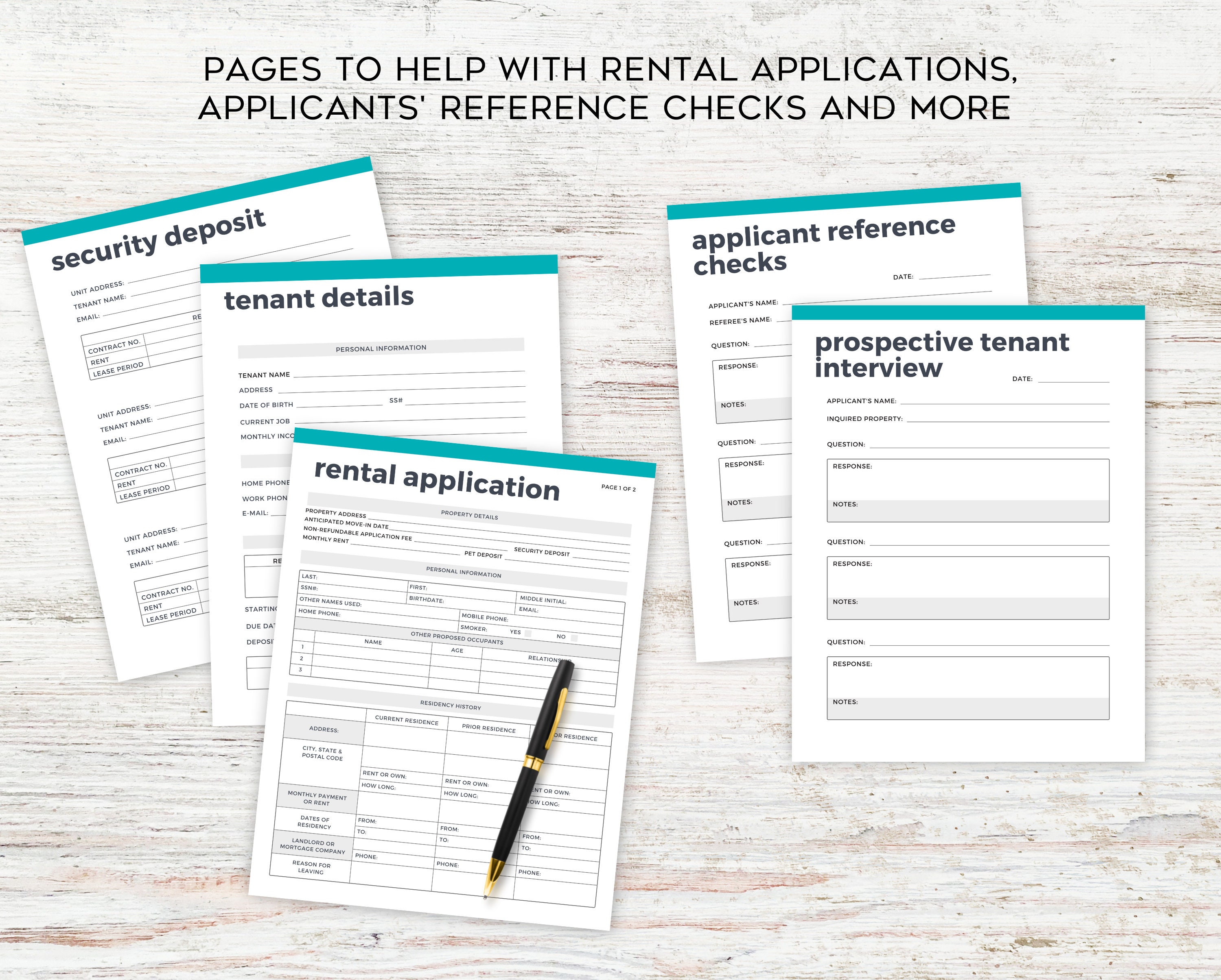 Rental Property Management Planner Editable Rental Property - Etsy