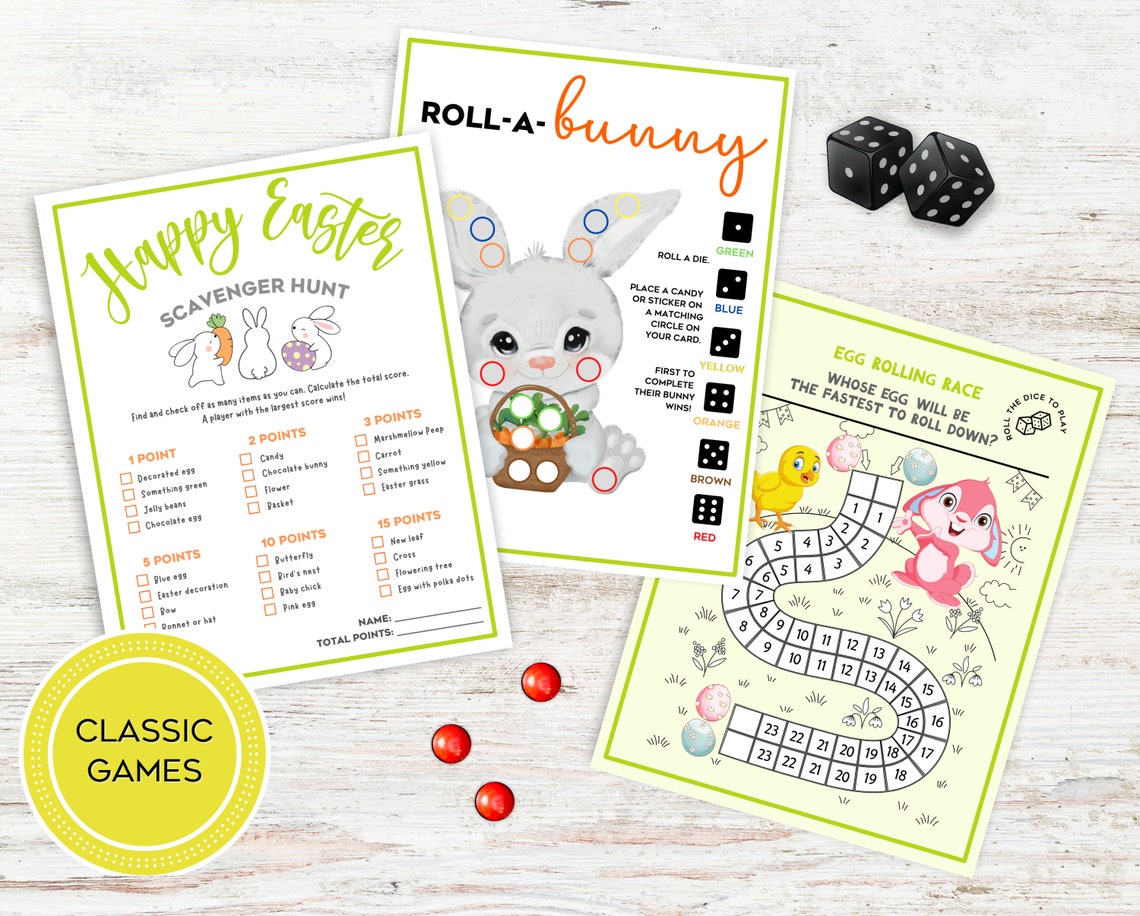 Easter Activities and Games for Kids Easter Coloring Pages | Etsy