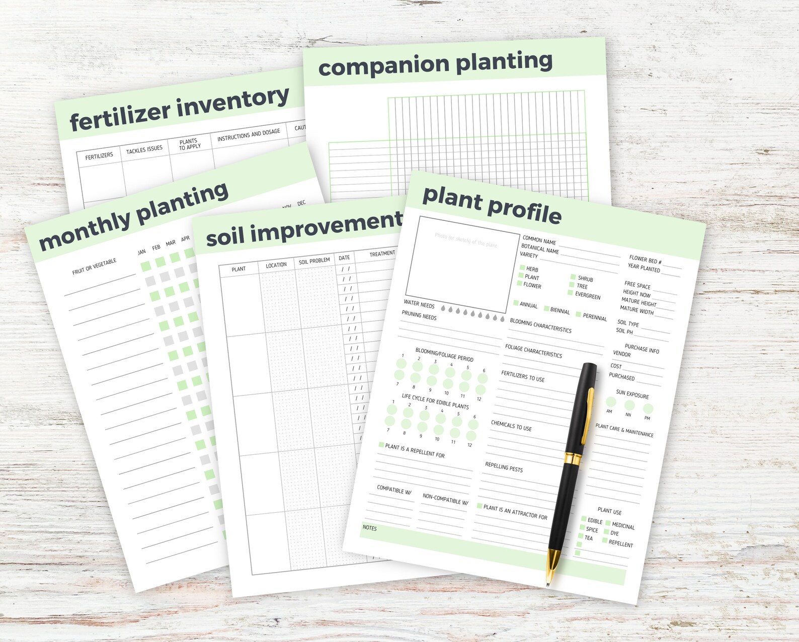 Garden Planner Printable Gardening Log Garden Journal - Etsy