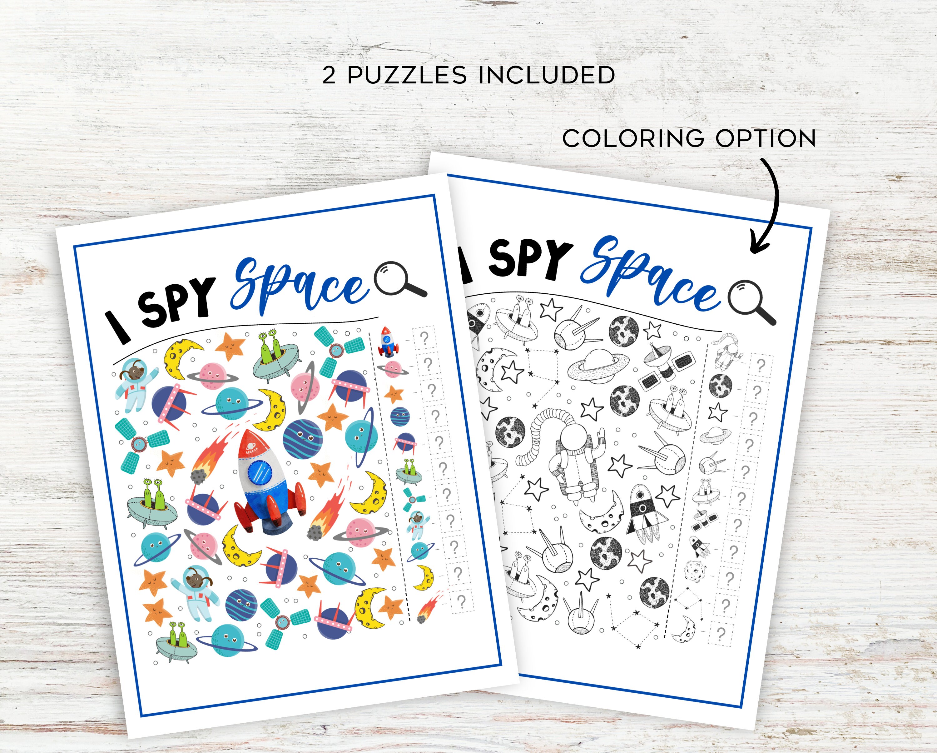 I Spy Space, Space Search and Find, Space Activities for Kids, Space ...