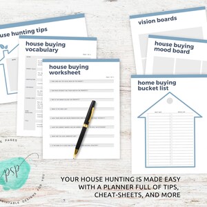 Editable Home Buying Planner, House Hunting Checklist, Home Buying ...