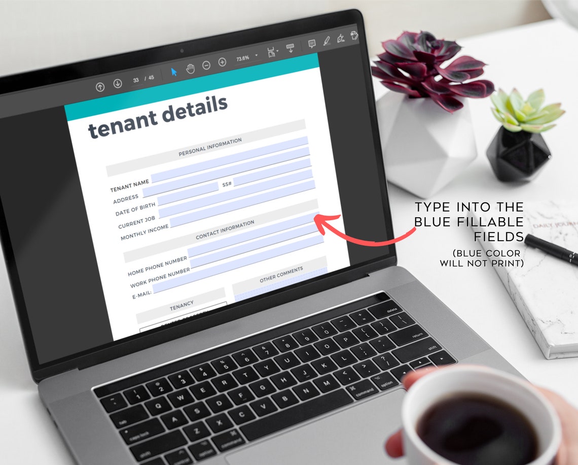 Rental Property Management Planner Editable Rental Property - Etsy