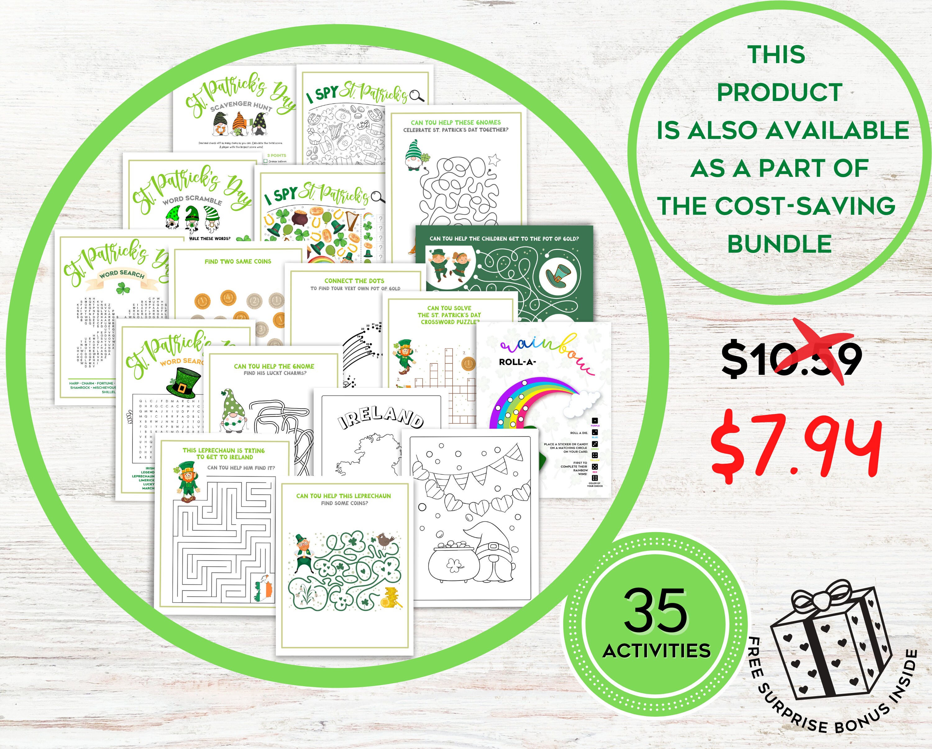 I Spy St Patrick's Day, Saint Patrick's Coloring Page, St Patrick's Day ...