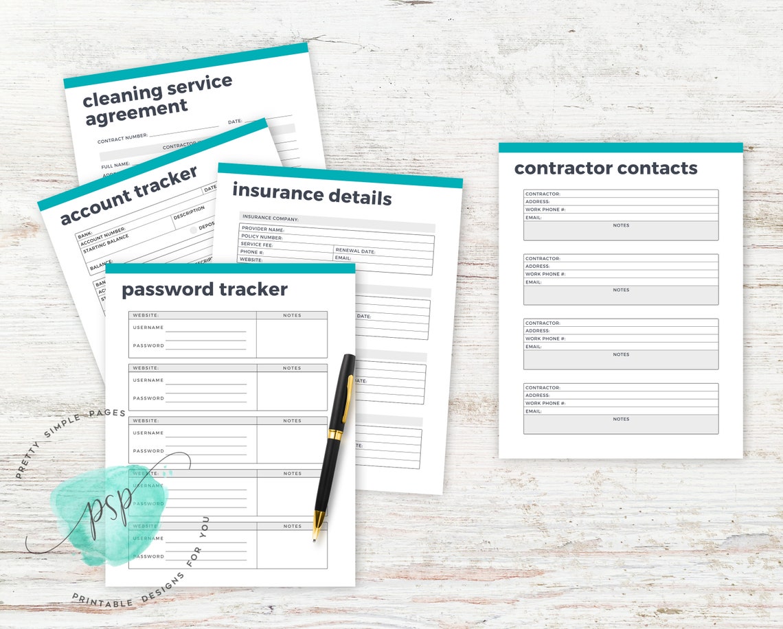 Rental Property Management Planner Editable Rental Property - Etsy