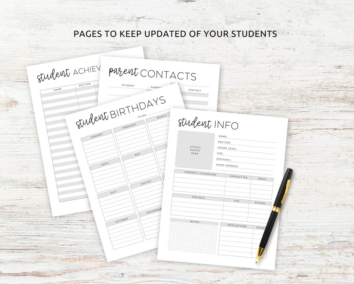 Teacher Planner 2022-2023 Printable Lesson Planner Teaching - Etsy