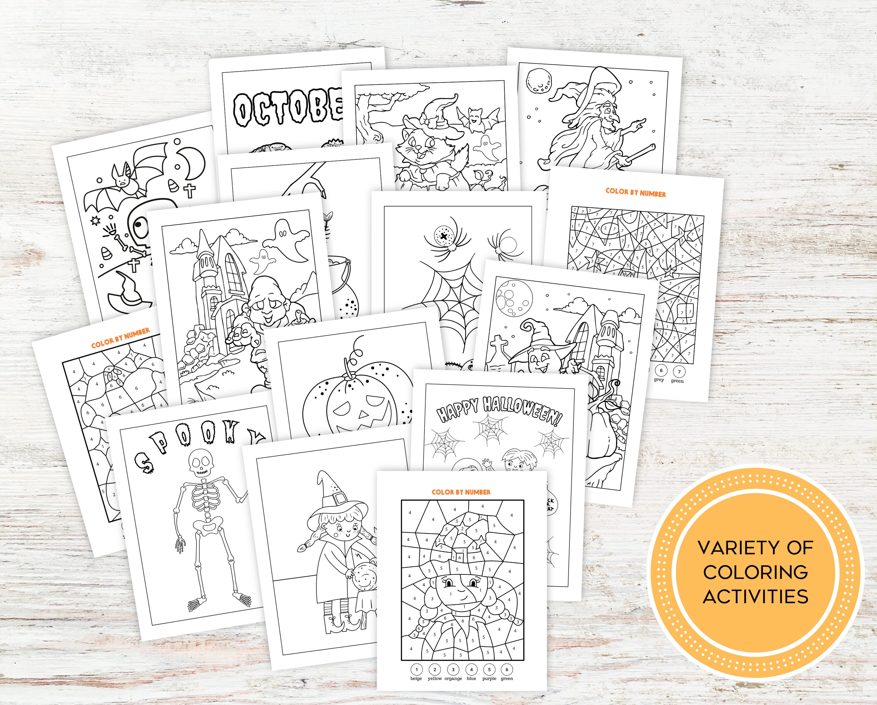 Halloween Games Activities Printable, Halloween Coloring Pages ...