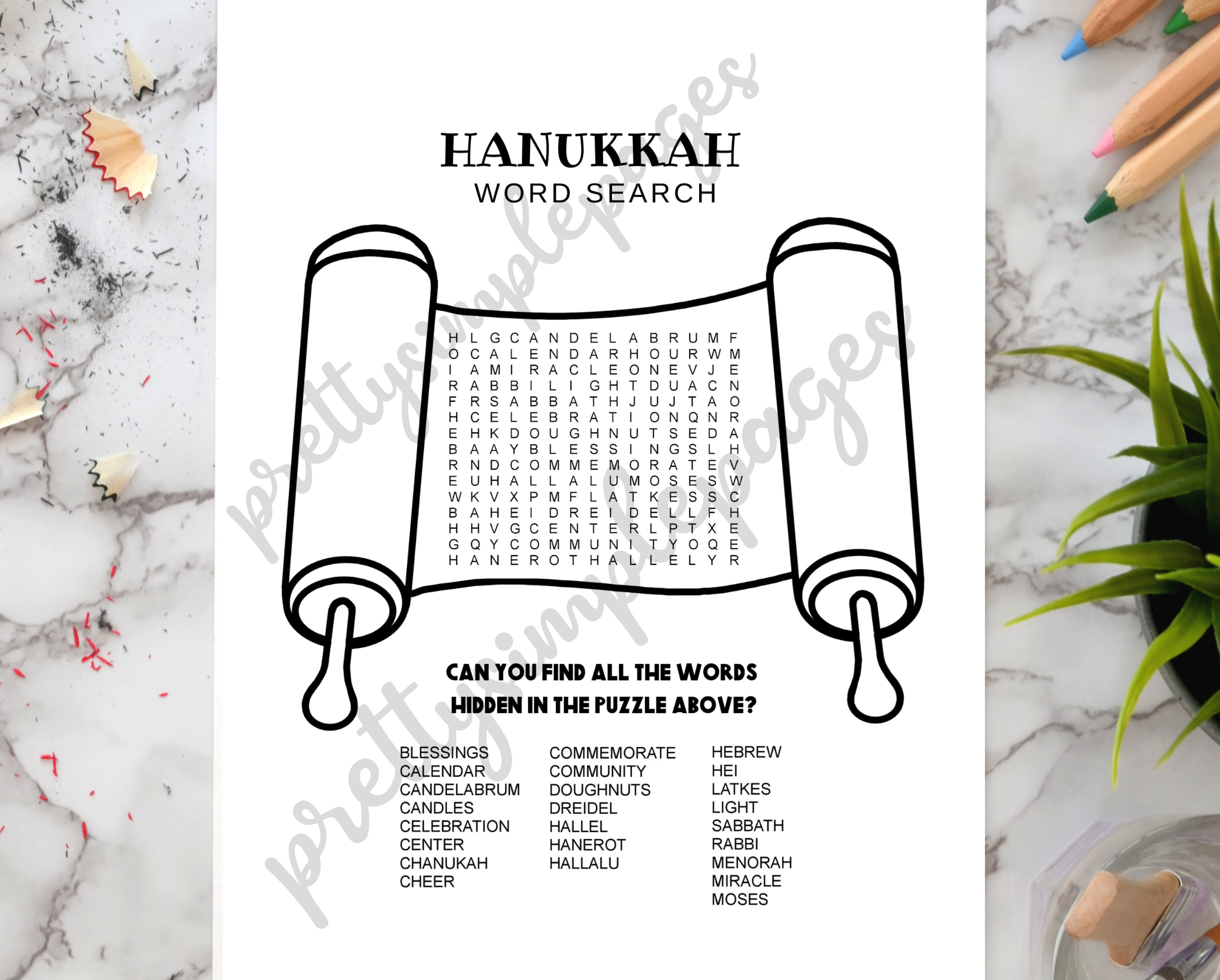 20 Hanukkah Coloring Pages, Activities and Games, Printable Hanukkah ...