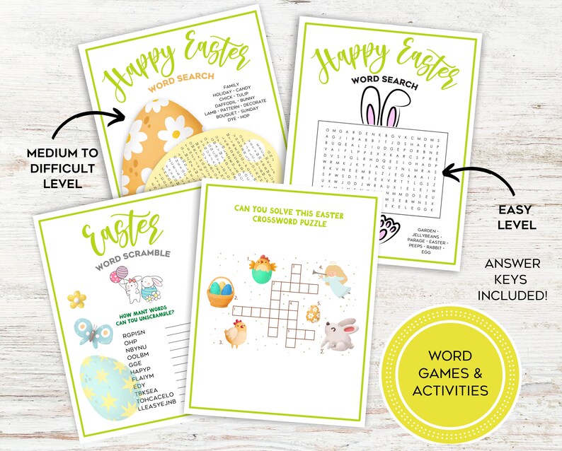 Easter Activities and Games for Kids, Easter Coloring Pages, Easter ...