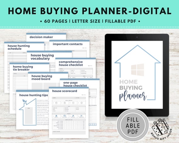 Editable Home Buying Planner House Hunting Checklist Home | Etsy