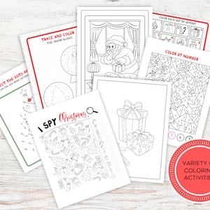 Christmas Games Activities Printable, Christmas Coloring, Letter to ...