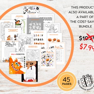 I Spy Halloween, Halloween Coloring Page, Halloween Activities for Kids ...
